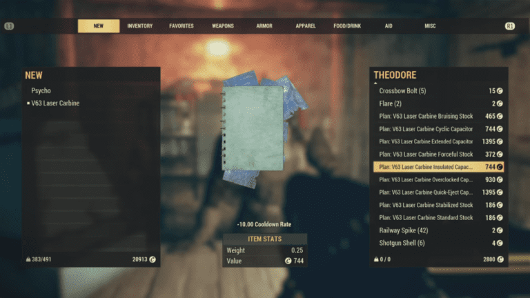 Everything About The V63 Laser Carbine in Fallout 76: How to Unlock ...