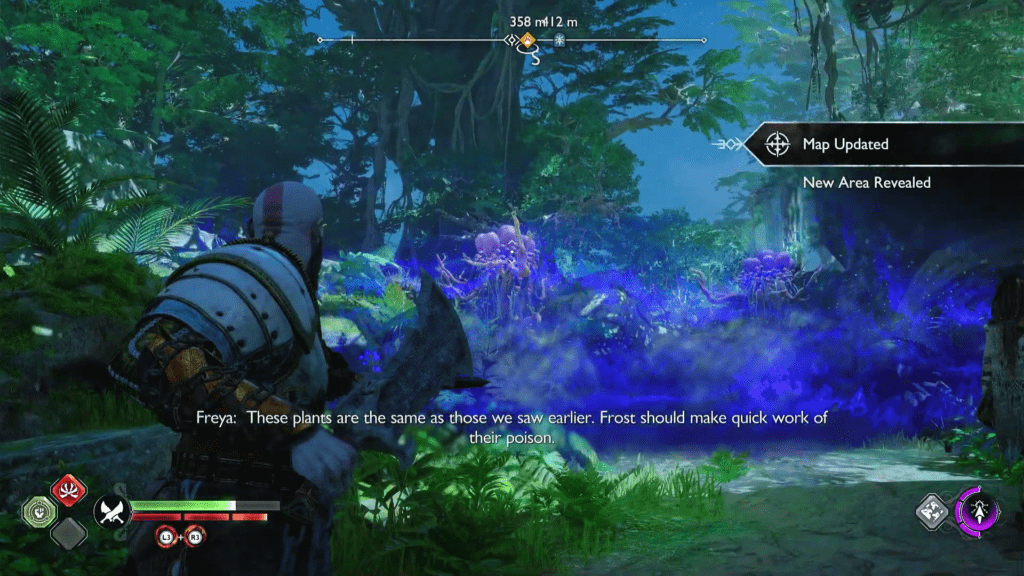 God Of War Ragnarok: How To Avoid Blue Poisonous Gas In Vanaheim
