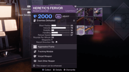 Destiny 2: Heretic's Fervor God Rolls & How to Get It