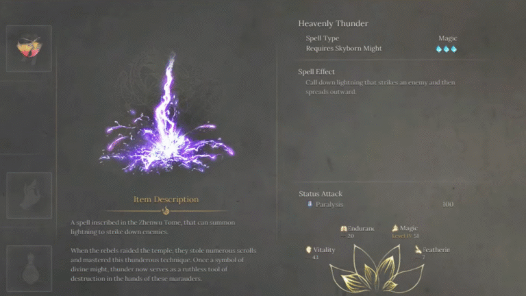 Wuchang Fallen Feathers: How to Get the Heavenly Thunder Lightning Spell