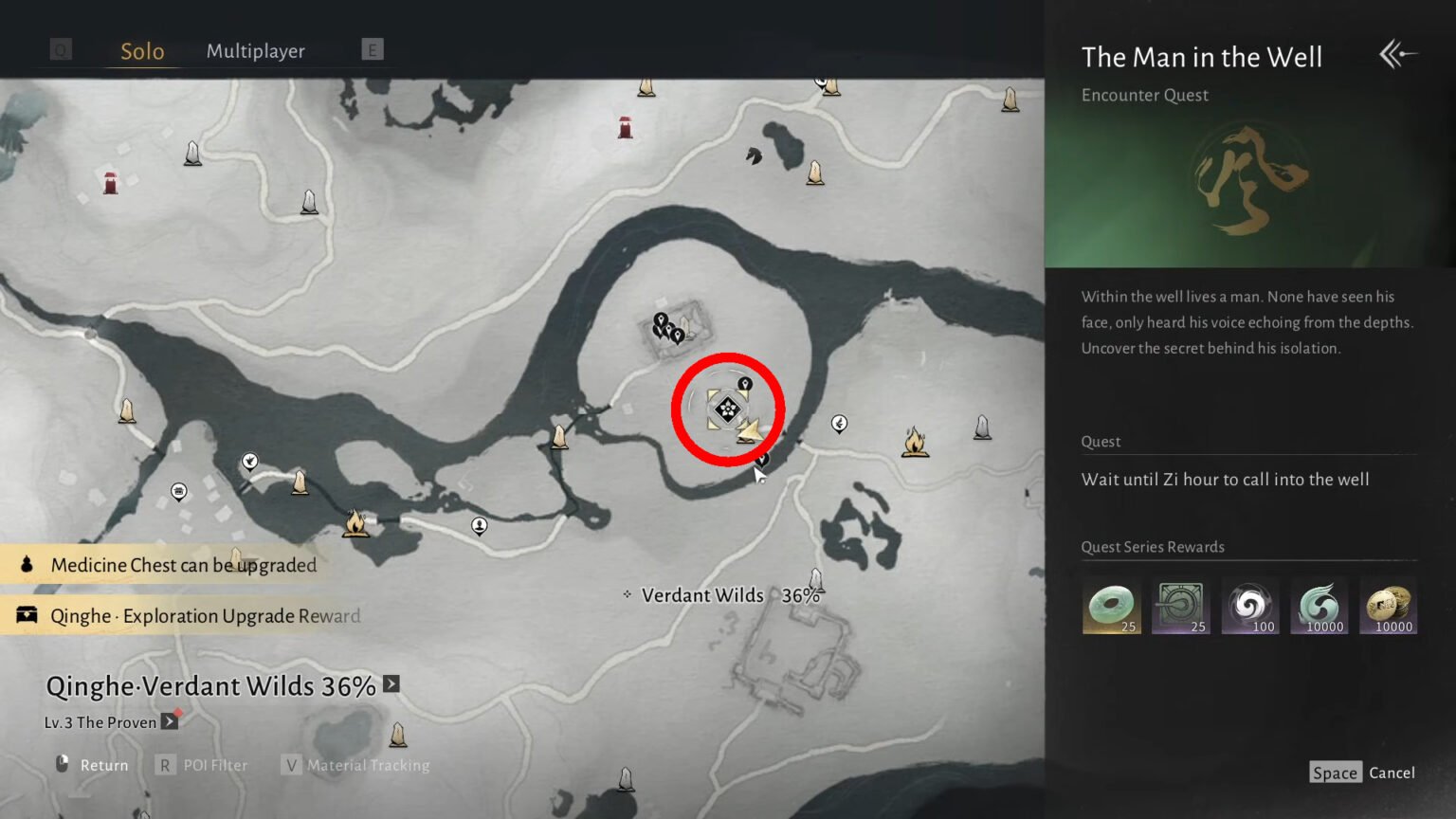 Where Winds Meet - Where To Start Man in the Well Encounter Quest