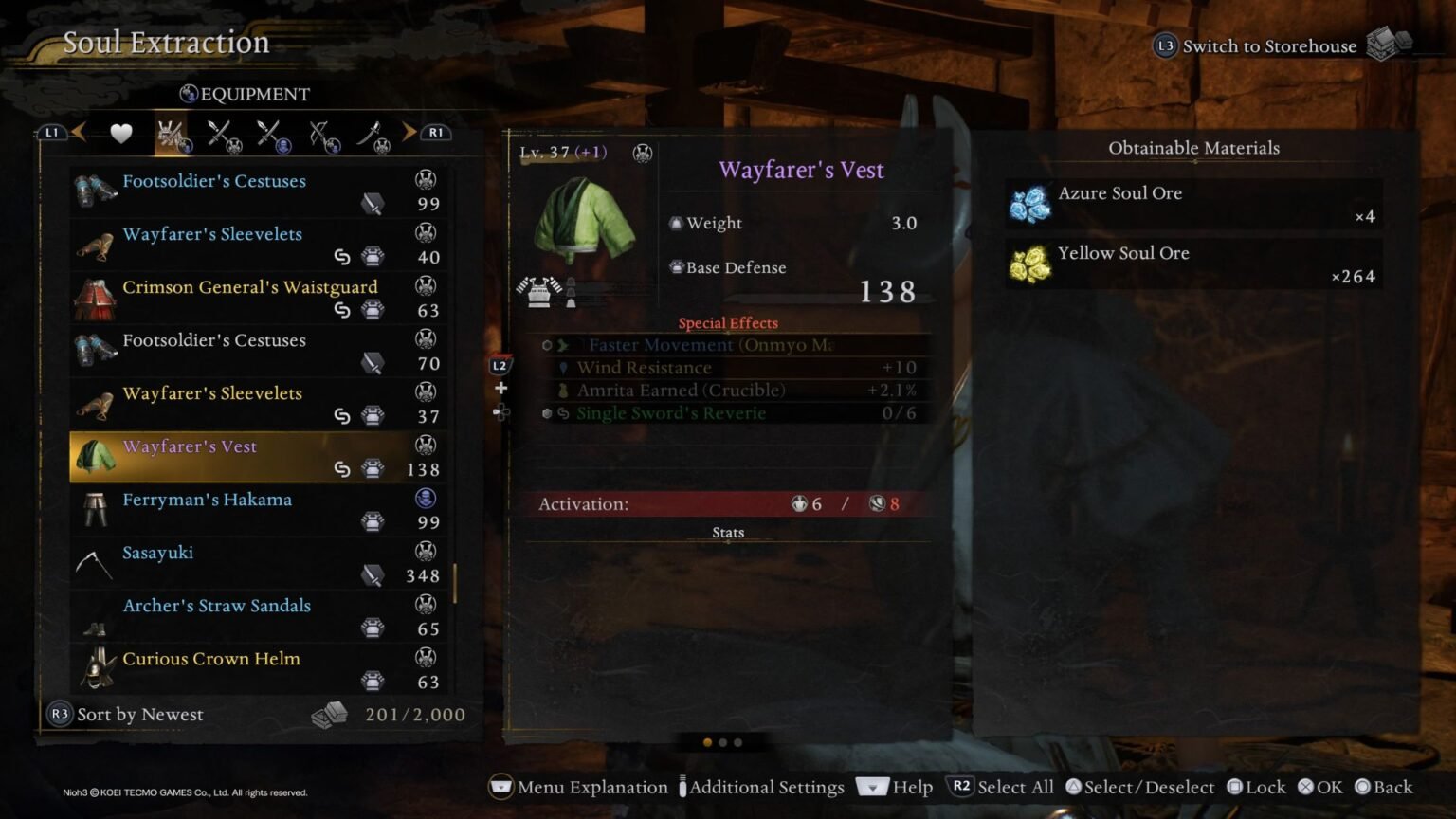 Nioh 3: How to Get Azure Soul Ores